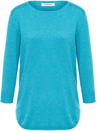Peter Hahn Rundhals-Pullover aus Seide und Kaschmir Peter Hahn türkis