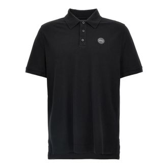 Canada Goose Beckley Baumwoll-Piqu&eacute;-Polohemd - - Tops - Herren - Schwarzk - XL