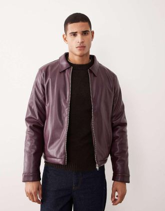 Asos veste harrington bordeaux-Rouge