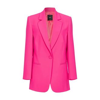 Pinko Esagerata Giacca Crepe - - Jackets - Damen - Rosa - M