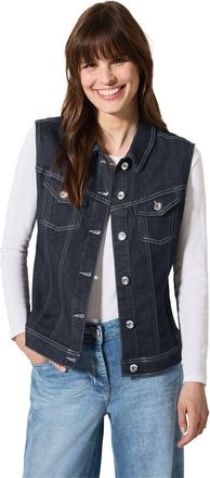 Cecil Damen B220269 Weste, Rinsed wash, XXL