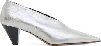 Mansur Gavriel Kiki Pumps mit spitzer Kappe - Silber