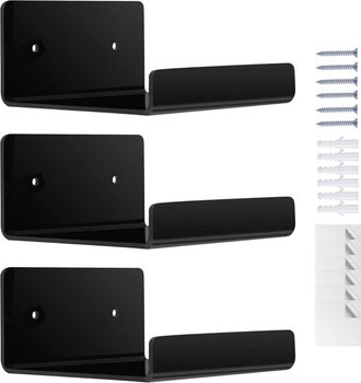 Generic Schwimmende Acrylregale: Badezimmer-Make-up-, 3-teiliger Fotorahmen-Organizer, Ausstellungsregal f&uuml;r Badezimmer-Make-up f&uuml;r Mieter, Studenten