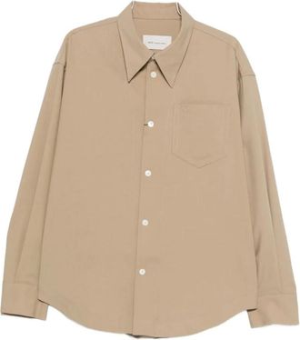 Ami Homme, Chemises, Beige, Taille: M Pocket Shirt