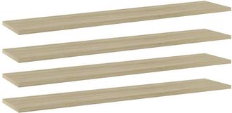 Generic 4X B&uuml;cherregal, Brett Wandboard, Wandregal Regal, Regalboden Wand, Board Ablage, H&auml;ngeregal, Schweberegal, Holzwerkstoff (Wei&szlig; 40x10x1,5cm) (100 x 20 