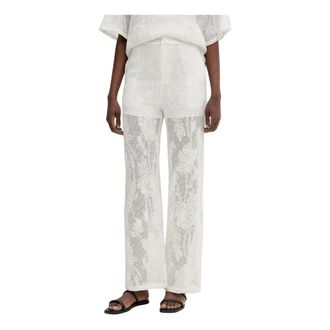 Isabelle Blanche Weite Hose - - Trousers - Damen - Beige - S