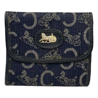 Celine Pre-owned Baumwoll-Portemonnaie - - Pre-owned - Damen - Blau - ONE SIZE
