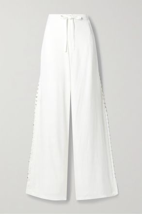 Altuzarra Mani Hose Mit Weitem Bein Aus Cr&ecirc;pe - Wei&szlig;