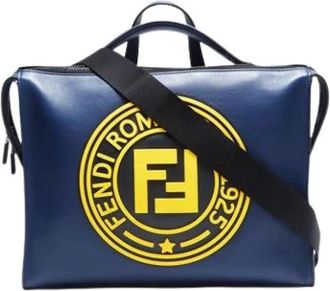 Fendi unisex, Pre-owned, Bleu, Taille: ONE Size Sac bandouli&egrave;re Vintage Pre-owned