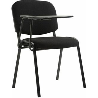 Clp Chaise Ken en tissu avec tablette rabattable Noir