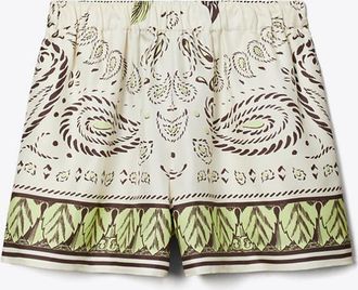 Tory Burch Damen Camp Shorts aus Seide