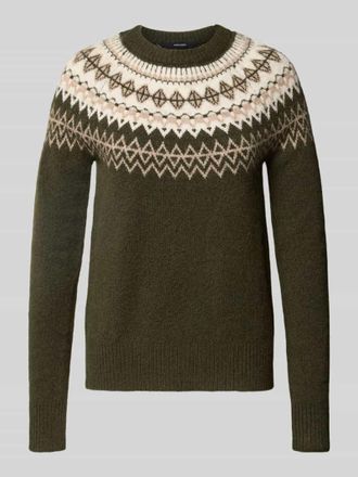 Vero Moda Pullover mit kontrastreichem Rundhals-Strickmuster