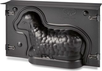 Dr. Oetker Osterlamm Backform zu Ostern - 700 ml Füllvolumen - 3D Kuchenform in Schwarz mit Antihaftbeschichtung und Lämmchen als Motiv zum backen - Leckere Deko