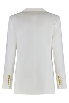 Veronica Beard Womens Jacket Dale Dickey Off White Linen Blazers