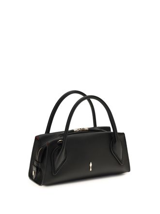 Christian Louboutin Womens Venus Handbag Black Calf Leather Bos Taurus Handbags Hand Bags