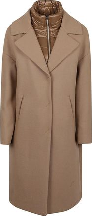 Herno Knielanger Mantel - Hellbeige