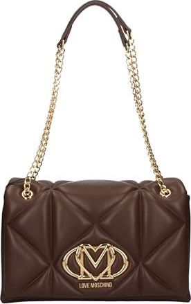Love Moschino Sac PU EMBOSSED CHOCOLAT, Chocolat, Taille unique