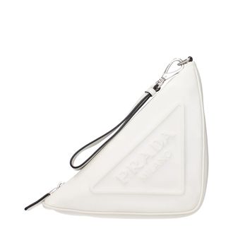 Prada Wei&szlig;e Leder-Clutch