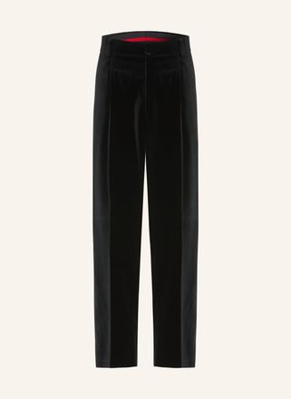 HUGO BOSS Hugo Anzughose Flips Modern Fit Aus Samt schwarz