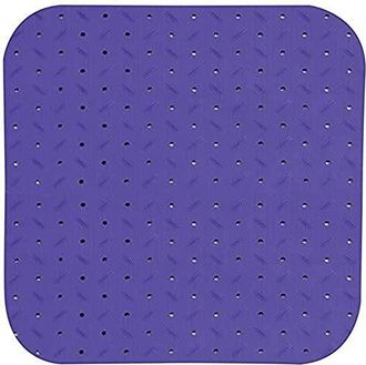 MSV Premium Duschmatte Badematte Badewannenmatte Badewanneneinlage antibakteriell rutschfest mit Saugn&auml;pfen-Violett/Lila-duftet nach Rosen-ca. 54 x 54 cm-