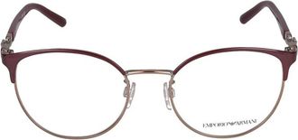 Emporio Armani Femme, Accessoires, Rouge, Taille: 52 MM Ea1126 Eyeglasses
