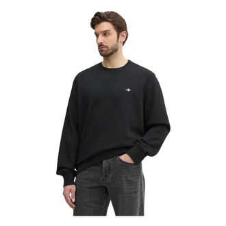 GANT SweaT-shirt Col Rond Shield - Homme - Sweatshirts et sweats &agrave; capuche - Noir - Taille: 2XL