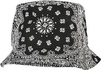 Flexfit Chapeau Bandana imprimé Seau, Noir, Taille Unique Mixte