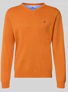 Fynch-Hatton Strickpullover mit Label-Strickerei