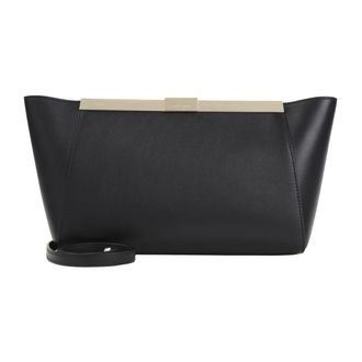 Giorgio Armani Femme, Sacs, Noir, Taille: ONE Size Pochette &agrave; armature m&eacute;tallique