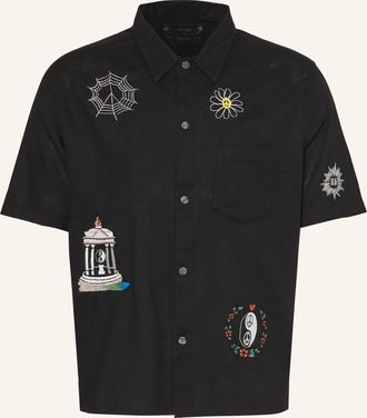 AllSaints Allsaints Kurzarmhemd Karlton Boxy Fit schwarz