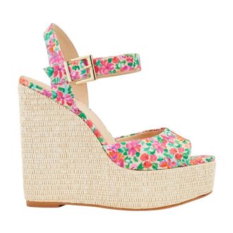 Cosmoparis Femme, Chaussures, Multicolore, Taille: 37 EU Sandale Compens&eacute;e Imprim&eacute; Floral