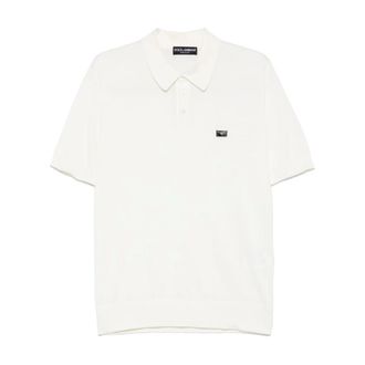 Dolce & Gabbana Homme, Tops, Blanc, Taille: XL T-shirt blanc pour homme