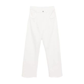 Maison Margiela Straight Hosen - - Trousers - Damen - Wei&szlig; - M