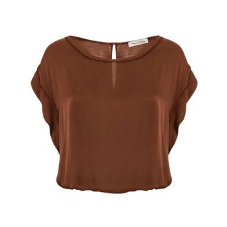 Manila Grace Damen, Blusen & Hemden, Braun, XLGr&ouml;&szlig;e