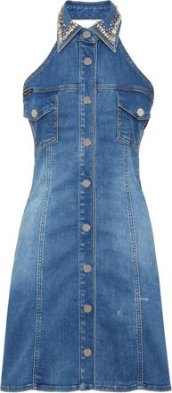 Philipp Plein Femme, Robes, Bleu, Taille: 44 FR Denim Dress