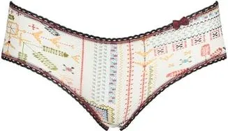 Momoni Culotte imprim&eacute; bords en dentelle