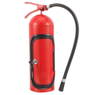 Angoily Feuerlöscher Weinflaschenhalter aus Metall Kreativer Weinbehälter für Rotwein Brandy und Whisky Dekorative Aufbewahrung für Weinflaschen und Gläser Ge