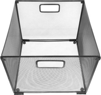 Holibanna Eisen Aktenablage Vergr&ouml;&szlig;ert Verdickter Schreibtisch Dokumentenorganizer mit Netzgewebe Multifunktionaler B&uuml;ro Desktop Kasten f&uuml;r B&uuml;cher und Dateien