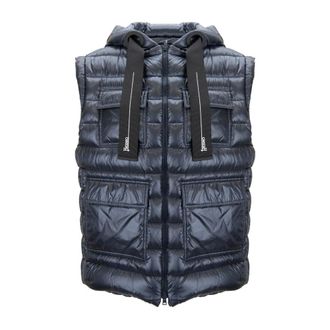 Herno Kurze Daunenweste mit Kapuze - - Jackets - Damen - Blau - M