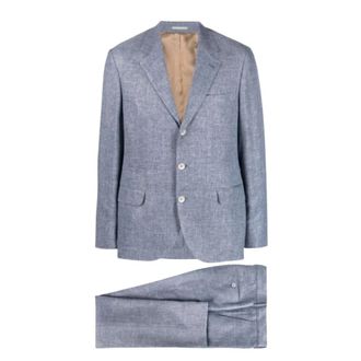 Brunello Cucinelli Costume deux pi&egrave;ces simple boutonnage - Homme - Costumes - Bleu - Taille: XL