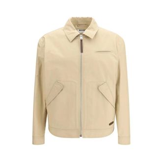 Moschino Homme, Vestes, Brun, Taille: S Trench-coat en gabardine de coton m&eacute;lang&eacute;