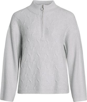 Vila ssia L/S High Neck Zipper Top - Noos