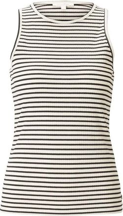 Tom Tailor Damen 1026031 Slim Fit Top, 26952-Cream Black Stripe, L