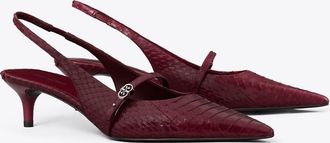 Tory Burch Mary Jane Slingback mit Doppel-T und Schnalle
