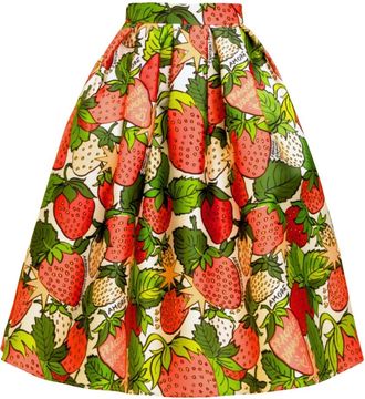 Alessandro Enriquez Femme, Jupes, Multicolore, Taille: 40 FR Pleated Midi Skirt