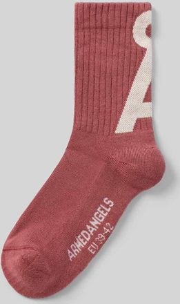 Armedangels Socken mit kontrastierendem Logo-Schriftzug