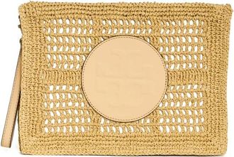 Tory Burch Femme, Sacs, Beige, Taille: ONE Size Ella Clutch