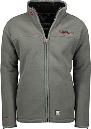 Geographical Norway Ureka Veste polaire chaude pour homme doublure polaire, taille : S-XXXL - Gris - Medium