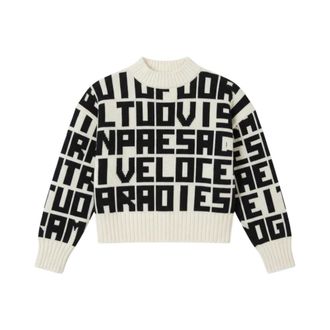 Msgm X Caterina Frongia Langarm-Pullover - - Knitwear - Damen - Mehrfarbig - S