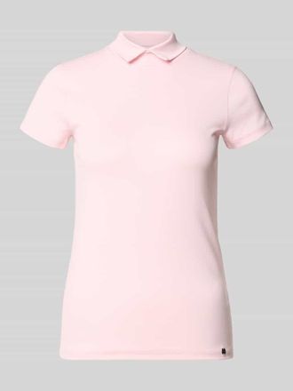 Marc Cain Slim Fit T-Shirt mit hochschlie&szlig;endem Polokragen